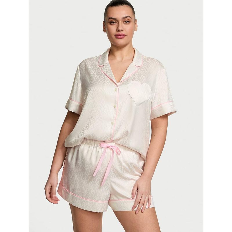 Buy Victoria's Secret Glazed Satin Short Pajama (Set of 2) Online