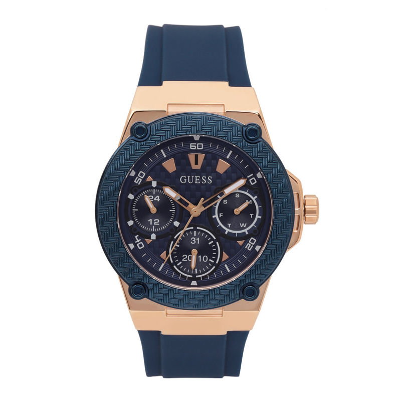 Guess W1094L2 Round Navy Blue Dial Analog Watch: Buy Guess W1094L2 ...