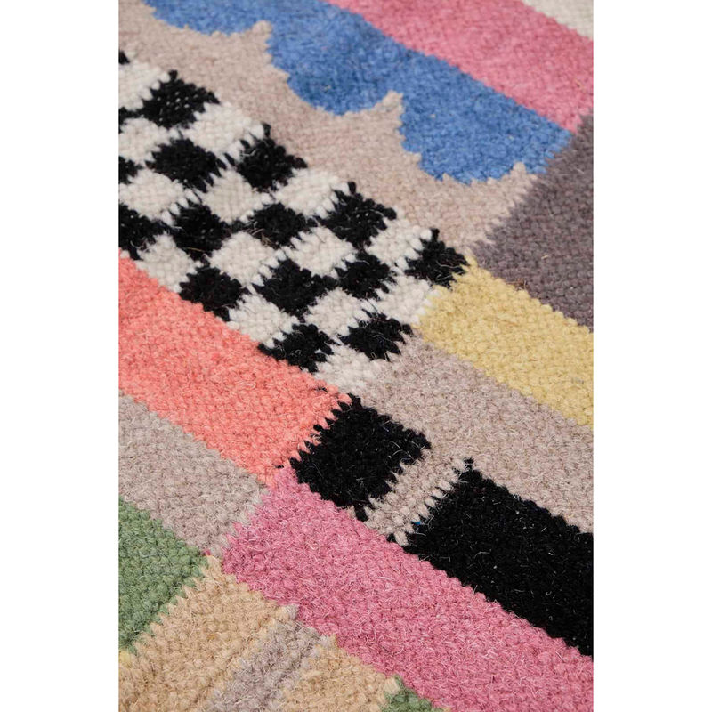 Buy Freedom Tree Nilgiri Pure Cotton And Wool Multi-Colored Woven Rug ...