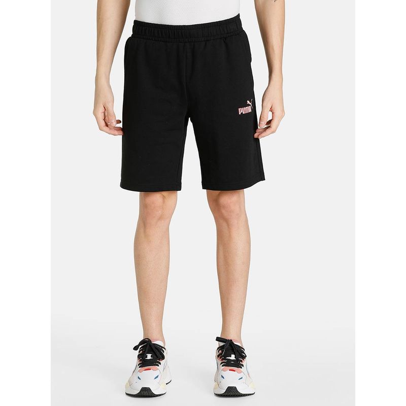 Buy Puma Criss-Cross Graphic Mens Black Shorts Online