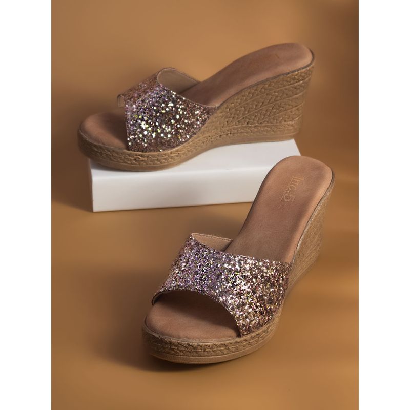 Buy Inc.5 Women Rose Gold Party Wedges Online