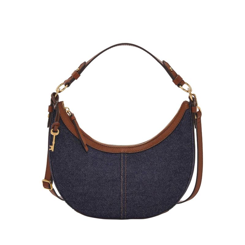 Buy Fossil Shae Blue Small Hobo Bag Online