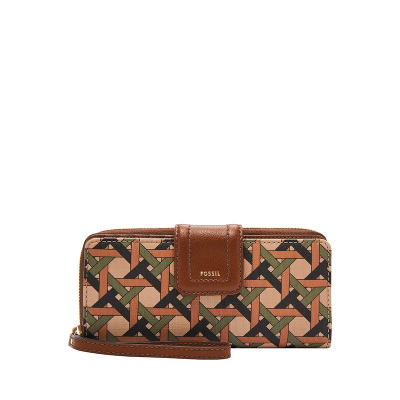 Buy Fossil Madison Brown Printed Small Wallet Online