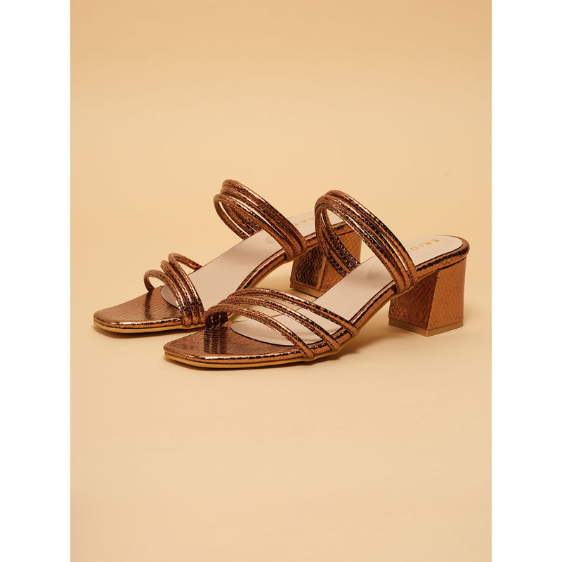 Buy Eridani Elaina Antique Bronze Sandal Heels Online