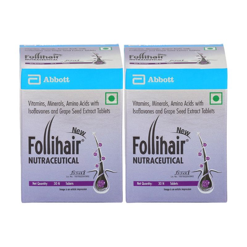 Buy Follihair Nutraceutical New By Abbott - Pack Of 2 Online