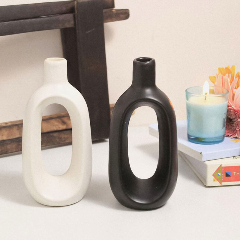 Buy PUREZENTO Keiko Vase In Color Multi-Color Online