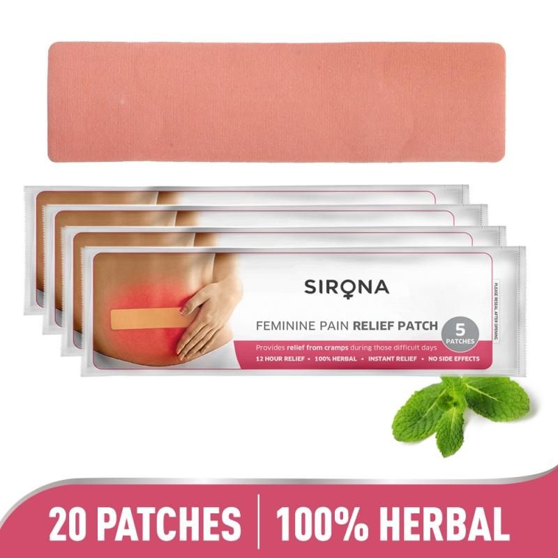 Buy Sirona Herbal Period Pain Relief Patches, Instant Relief From ...