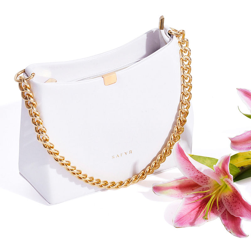 Buy SAFYR Stella White Handbag Online