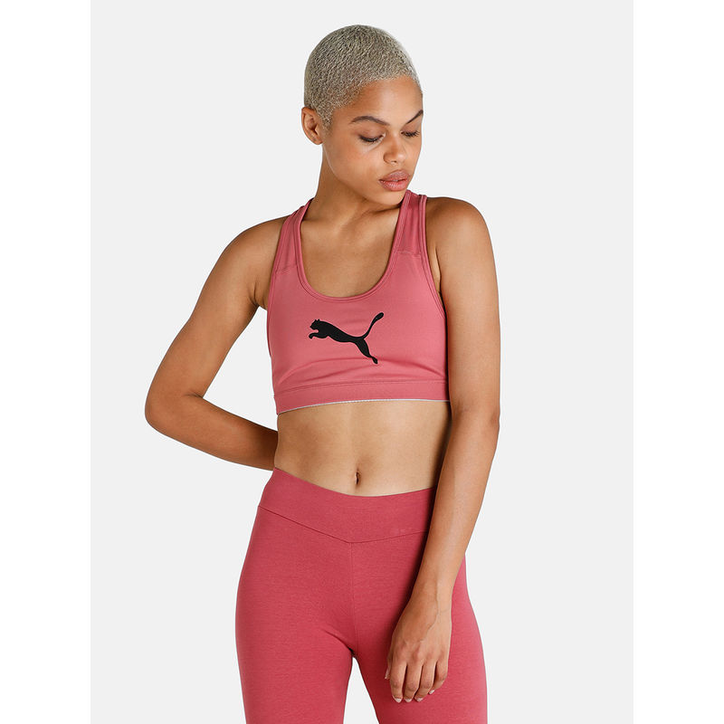 Buy Puma Mid Impact 4keeps Bra Pink Sports Bra Online