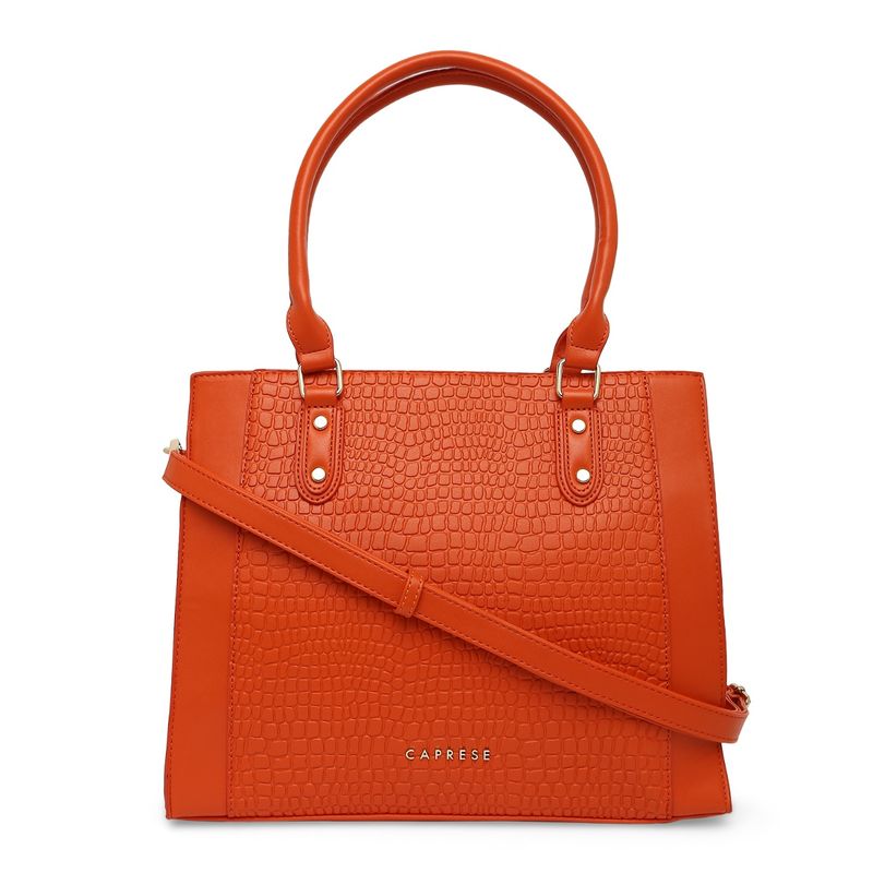 Buy Caprese Keera Satchel Bag Large Orange Online