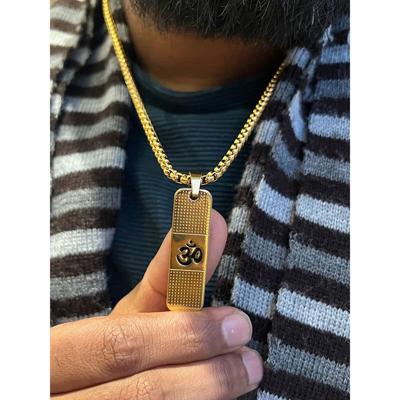 Buy Japam 24K Gold Plated Om Connection Necklace Online