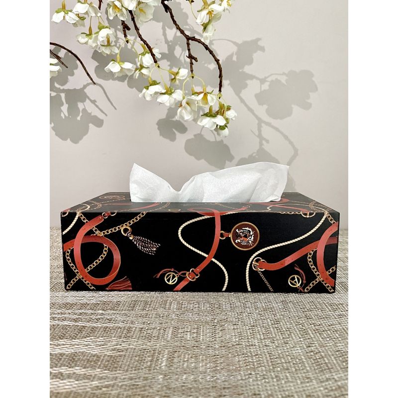 Buy Maatir Premium Belted Tiger Tissue Box Cover Online