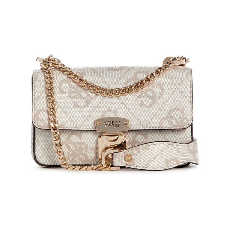 Buy Guess Beige Eliette Logo Mini Convertible X Flap Bag Online