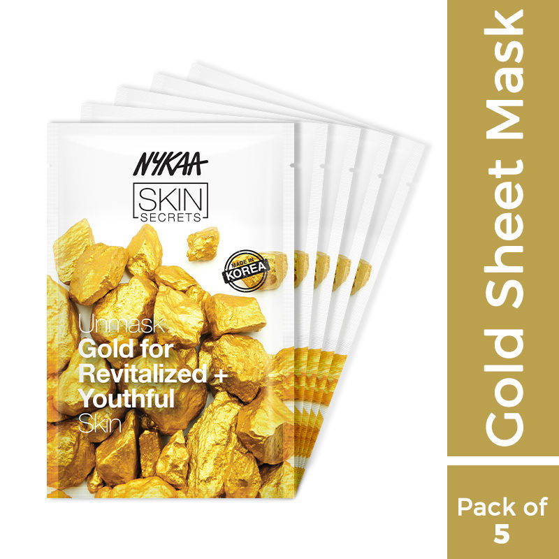 Buy Nykaa Naturals Skin Secrets Glow Like Gold Sheet Mask Combo Online