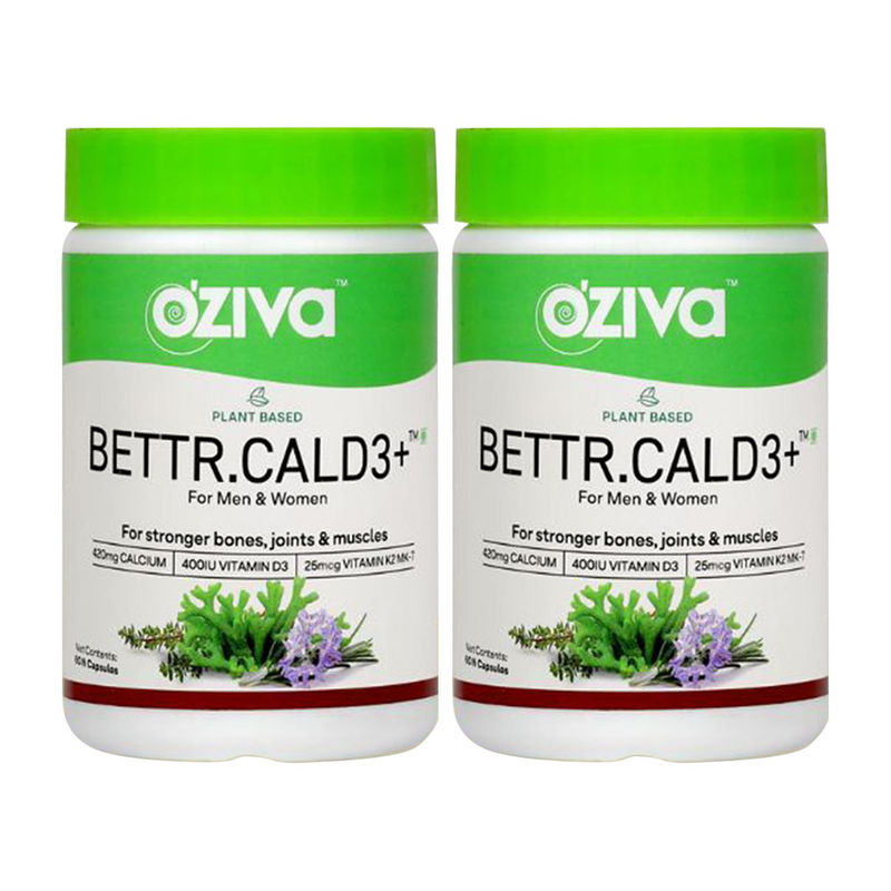 Buy OZiva Bettr.CalD3+ with Plant-Based Calcium, for Stronger Bones ...