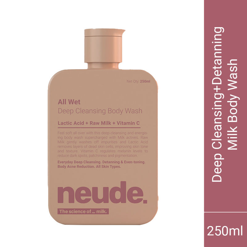 Buy Neude Skin All Wet Deep Cleansing Detanning Milk Body Wash Online