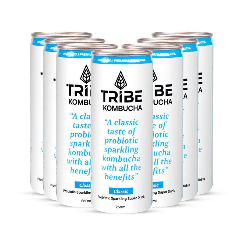 Buy TRIBE KOMBUCHA Classic Probiotic Sparkling Super Drink (Pack Of 7 ...