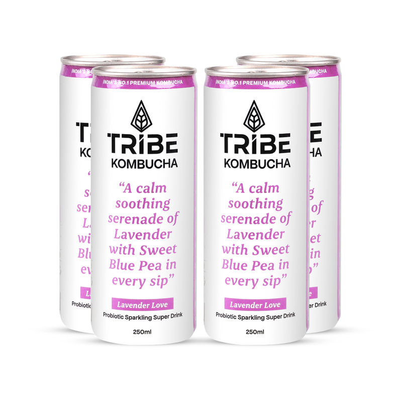 Buy TRIBE KOMBUCHA Lavender Love Probiotic Sparkling Super Drink (Pack ...