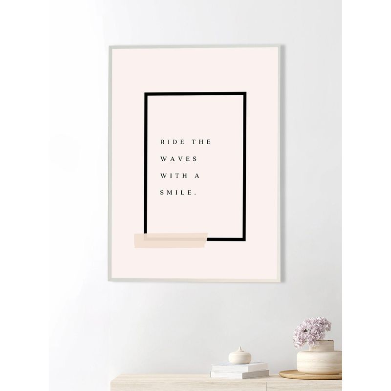 Buy Nestroots Bloom and Thrive Framed Canvas Art Motivation Quotes ...