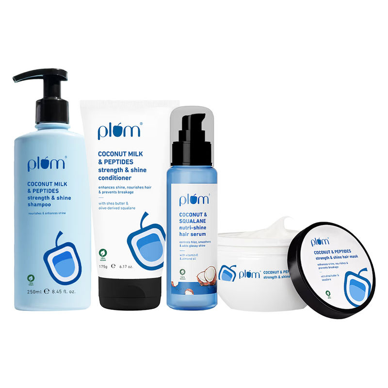Buy Plum Coconut Milk & Peptides Shampoo, Conditioner, Hair Mask and ...