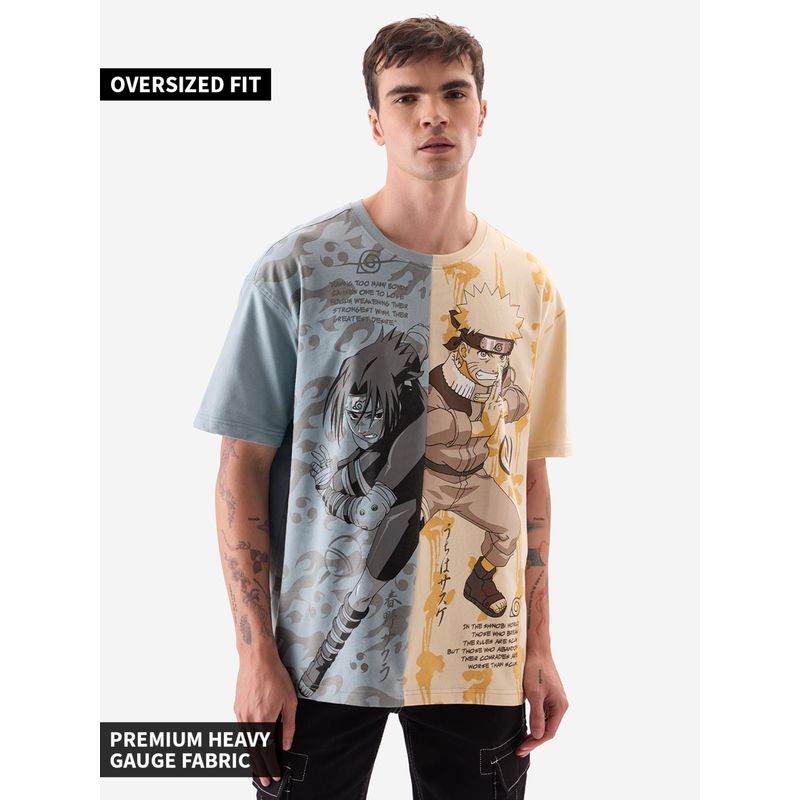 Buy The Souled Store Official Naruto: Battle Ready Men Oversized T ...