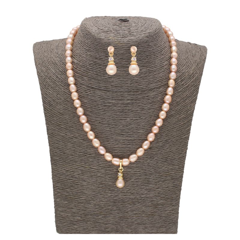 Buy Sri Jagdamba Pearls Forever In Style Pearl Necklace Set Online