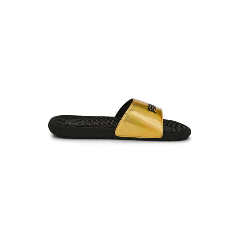Buy Puma Cool Cat Distressed Womens Gold Sliders Online