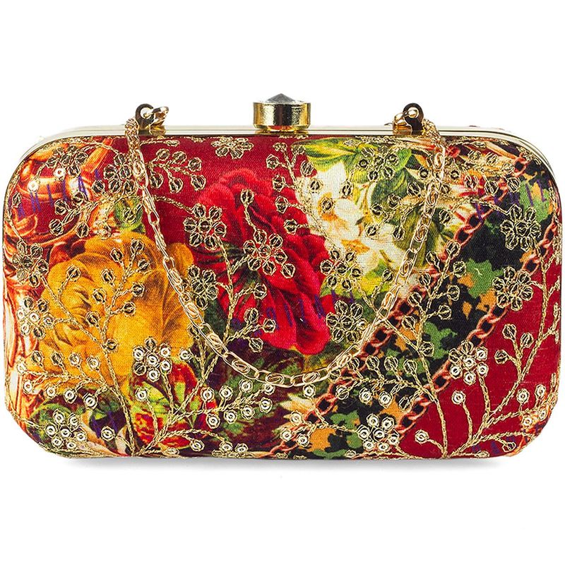Buy Parizaat By Shadab Khan Vibrant Embellished Clutch Online