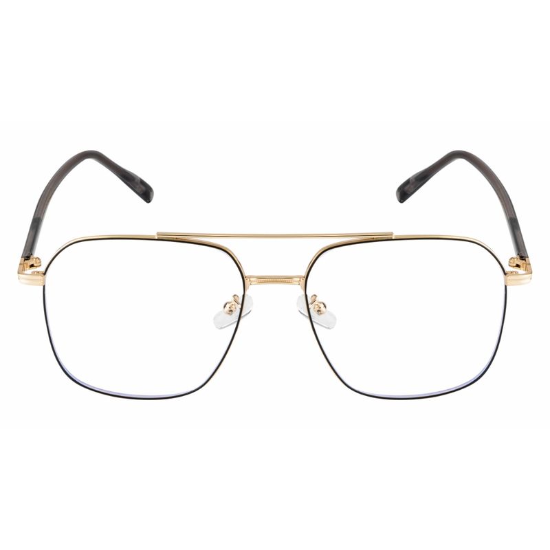 Buy TED SMITH Full Rim Black-Gold Pilot Eyeglasses Frames for Men-Women ...