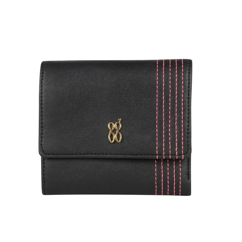 Buy Baggit Ziby Black Small Wallet Online