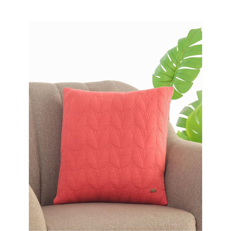Buy PLUCHI Illusion Castle Pink Cotton Knitted Quilted Decorative 18 x ...