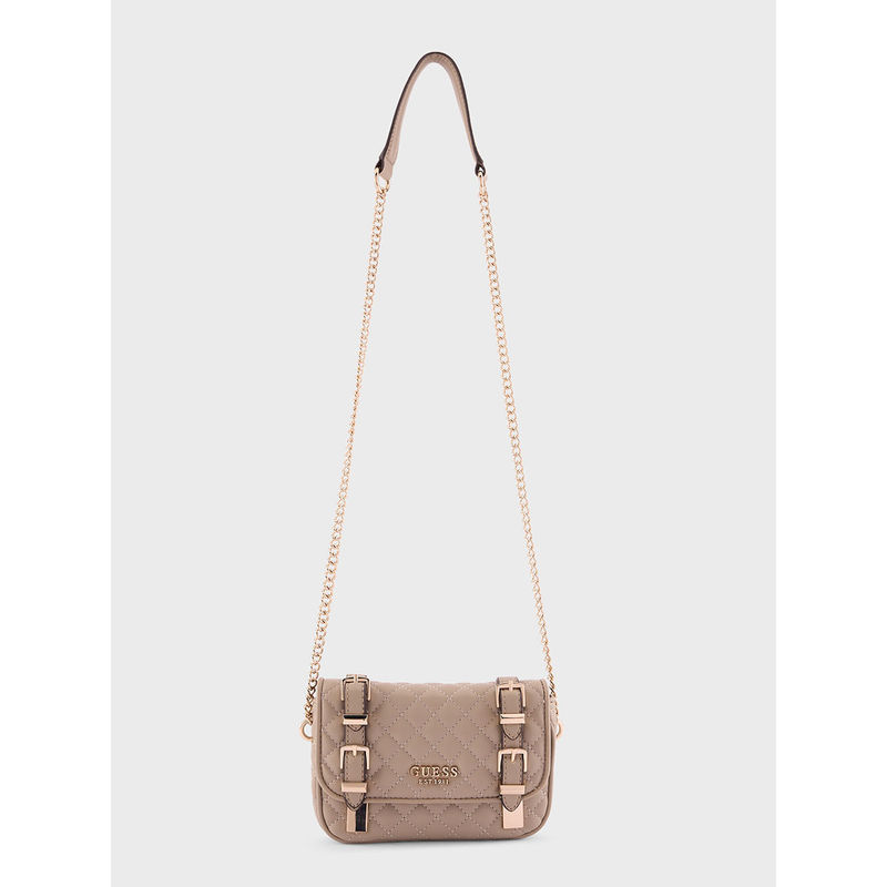 Buy Guess Adam Mini Hand Bag Flap - Beige Online