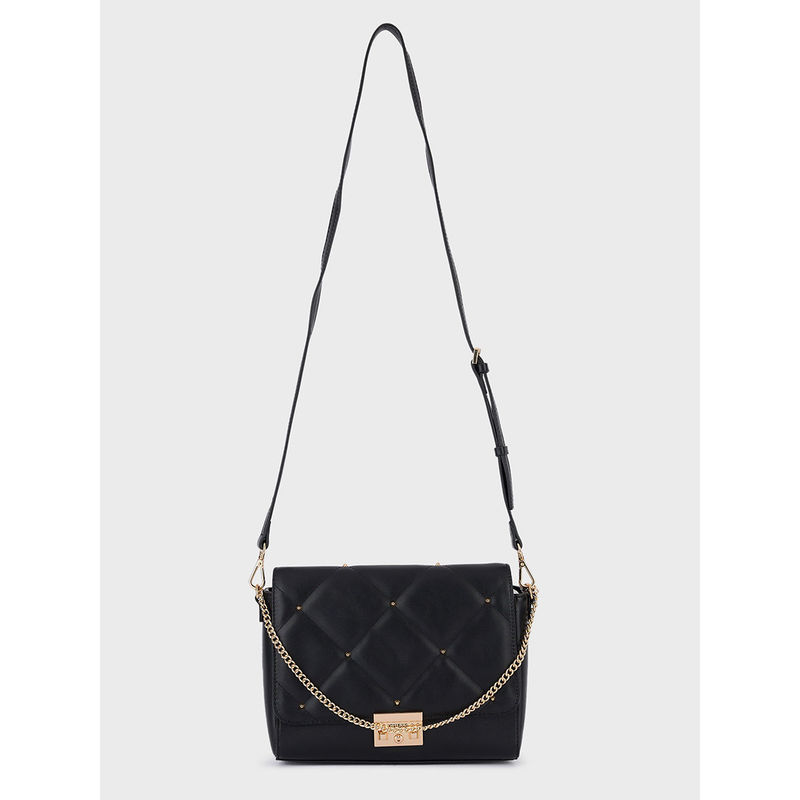 Buy Guess Elijah Sling Bag Flap - Black Online