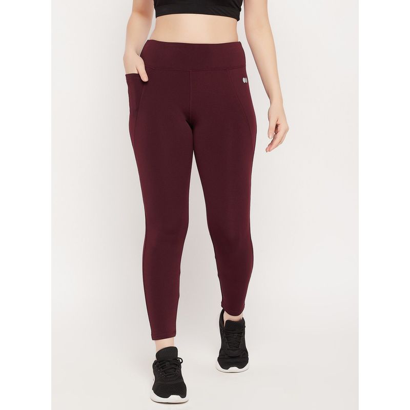 Buy Clovia Snug Fit High-rise Active Tights In Colour Online