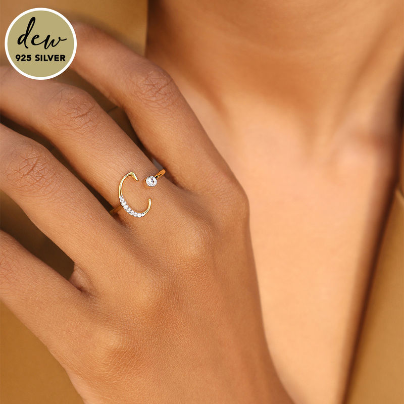 Pipa Bella by Nykaa Fashion Gold-Plated 925 Sterling Silver Stone ...