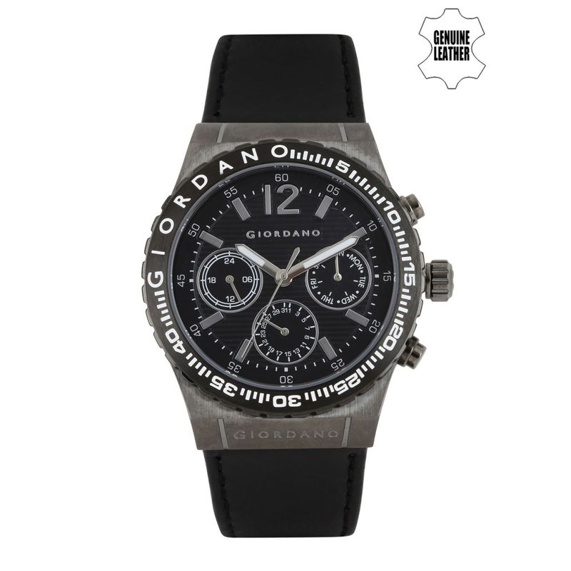 Buy Giordano Multifunctional Black Dial Men's Watch Online