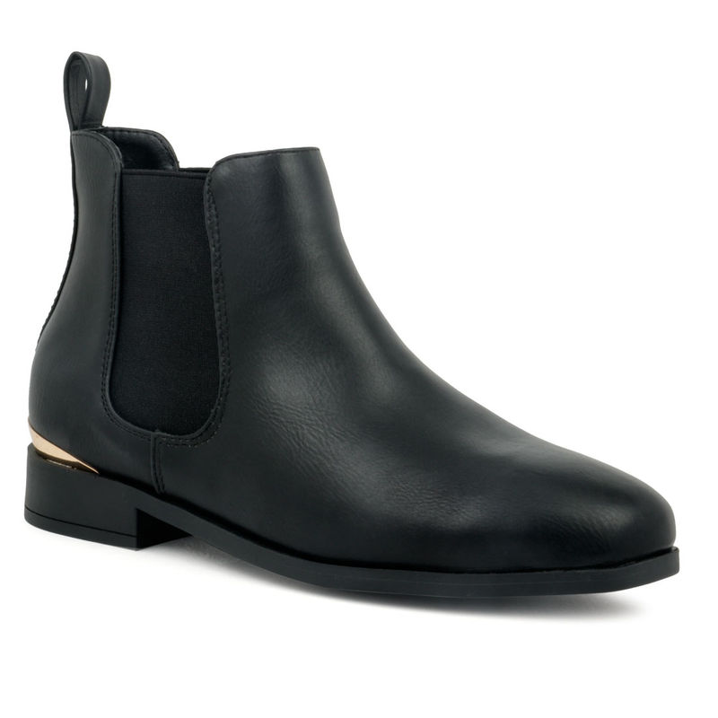 Buy London Rag Women Black Shiny Chelsea Boot Online
