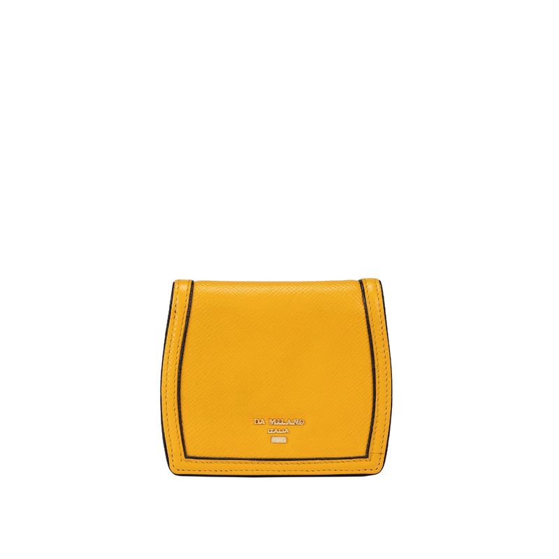 Buy Da Milano Genuine Leather Yellow Ladies Wallet Online