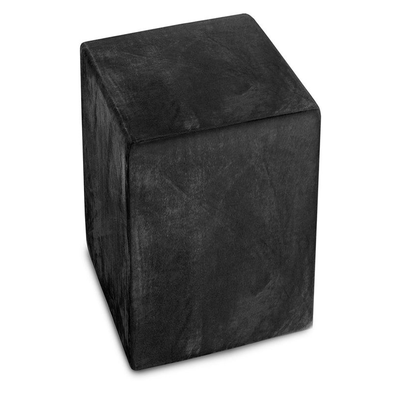 Buy The White Willow Foot Rest Cube Ottoman Cushion Black Online