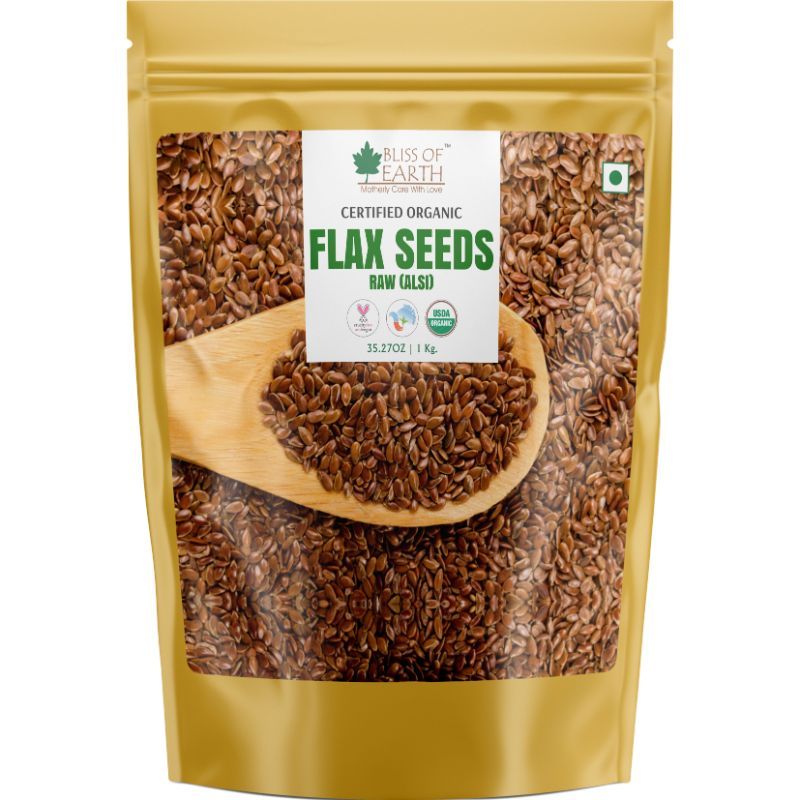 Buy Bliss Of Earth Certified Organic Flax Seed Online