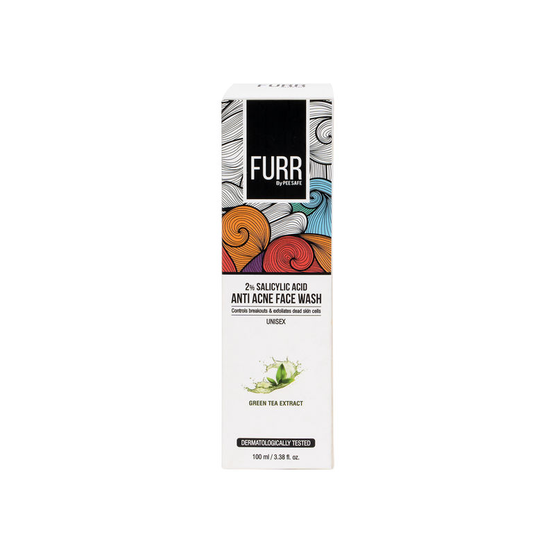 Buy FURR 2% Salicylic Acid & Green Tea Anti Acne Face Wash Online