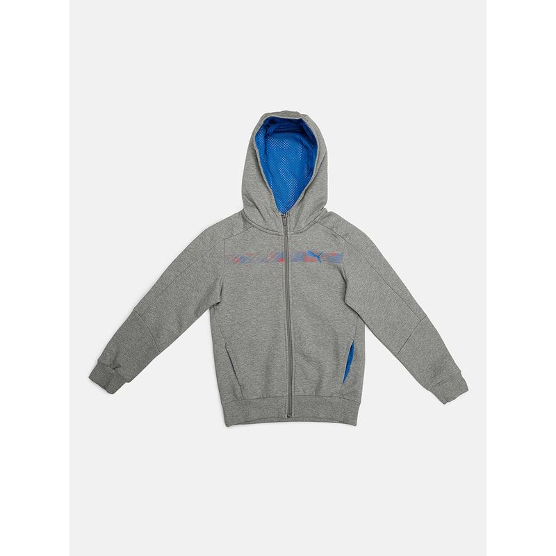 Buy Puma Hero Boys Grey Hoodie Online