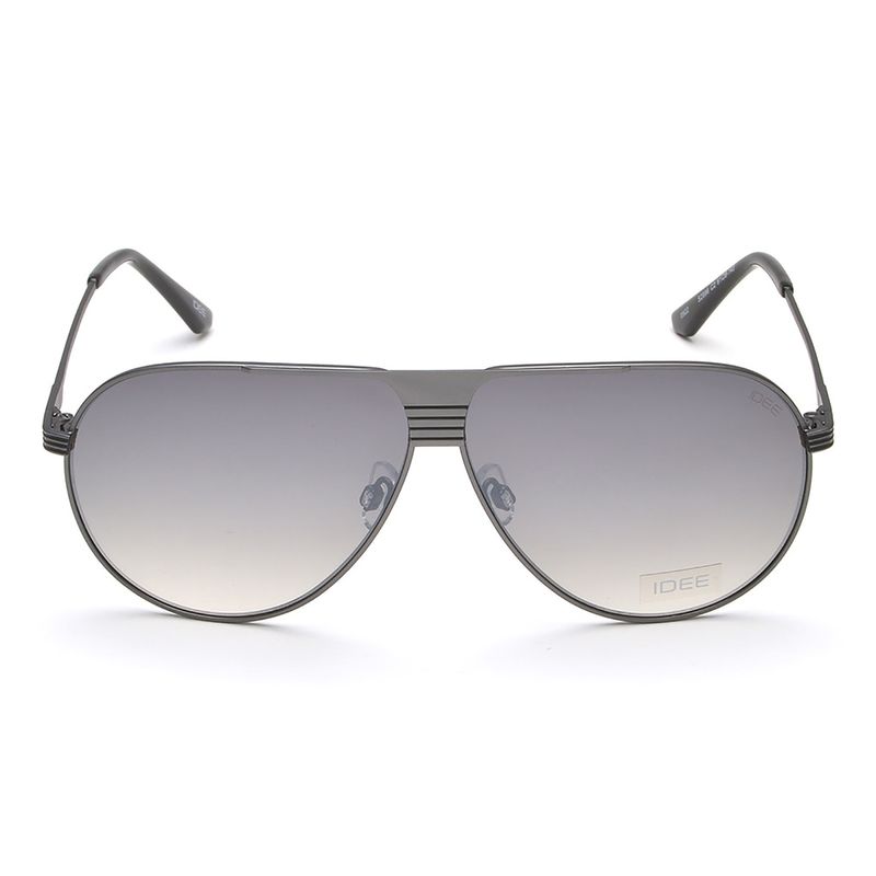 Buy IDEE White Mirror Green Gradient Lens Pilot Sunglass Full Rim Matt ...