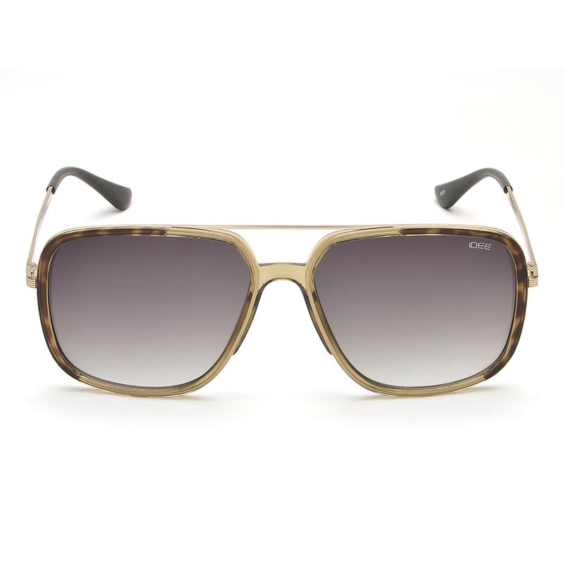 Buy IDEE Green Gradient Lens Square Sunglass Light Gold Crystal Olive ...