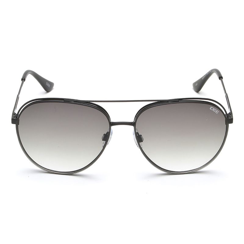 Buy IDEE Green Gradient Lens Pilot Sunglass Full Rim Shiny Black Frame ...