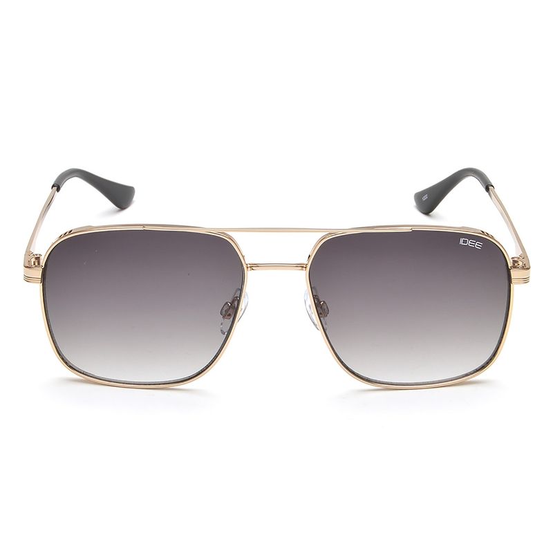 Buy IDEE Green Gradient Lens Square Sunglass Full Rim Shiny Light Gold ...