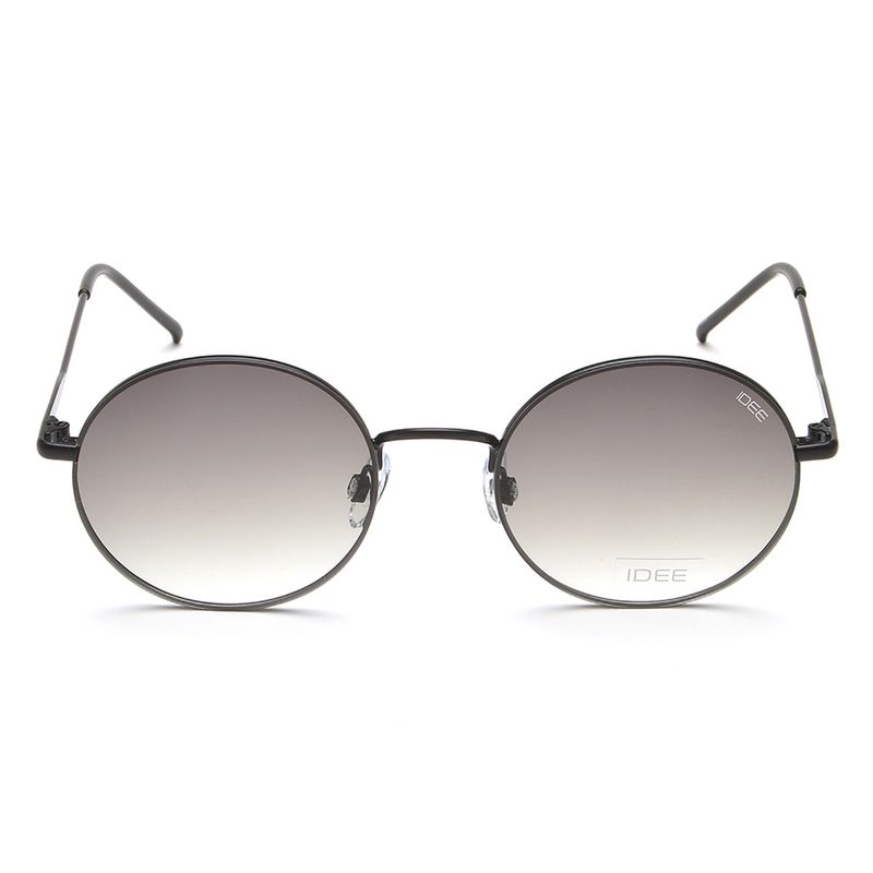 Buy IDEE Green Gradient Lens Round Sunglass Full Rim Matt Black Frame ...