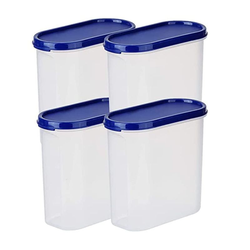 Buy Kuber Industries Plastic Storage Containers With Lid I Set of 4 ...