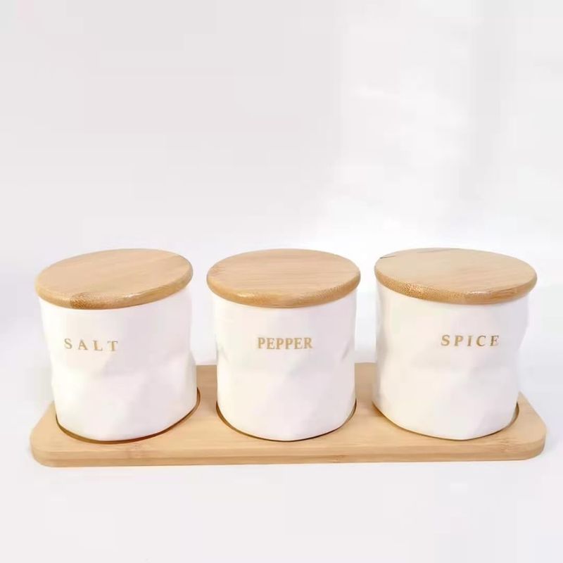 Buy Kuber Industries Kitchen Storage Box Spoon and Wooden Tray Spice ...