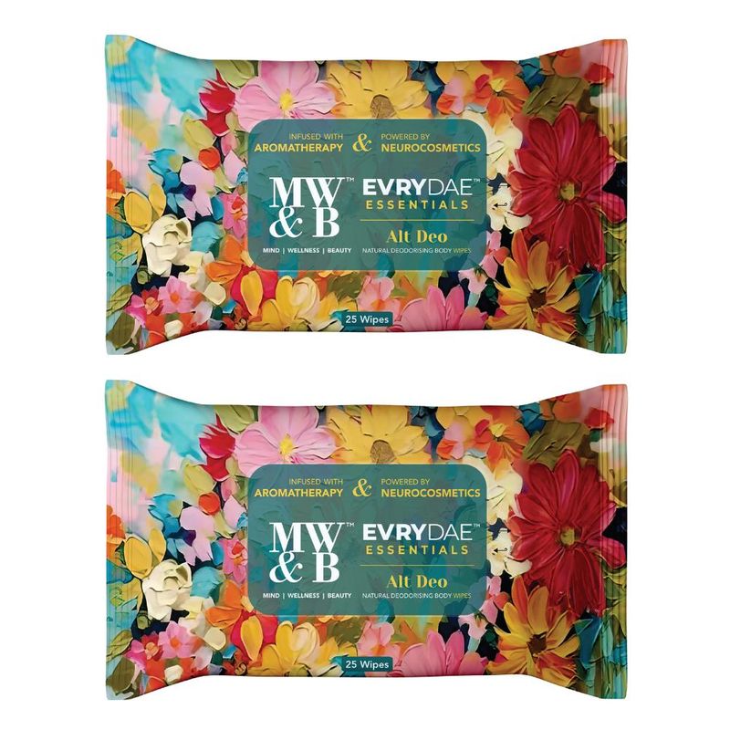 Buy MW&B Everydae Essentials Alt Deo 1 Natural Deodorising Body Wipes ...